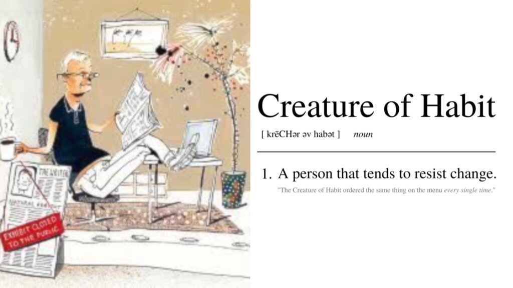 The expression: creatures of habit – Fully Fluent Academy
